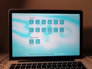 Discoloured MacBook screen with dead Pixels - MacBook Pro 13" Retina ...