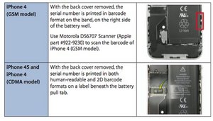 iPhone 4S Serial Number Question - iPhone 4S - iFixit
