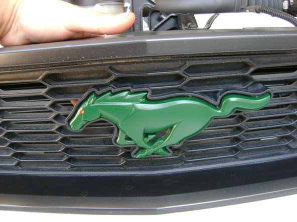 How To Remove Mustang Logo From Grille