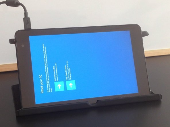 How to Reset / Restore Windows Tablet - iFixit Repair Guide