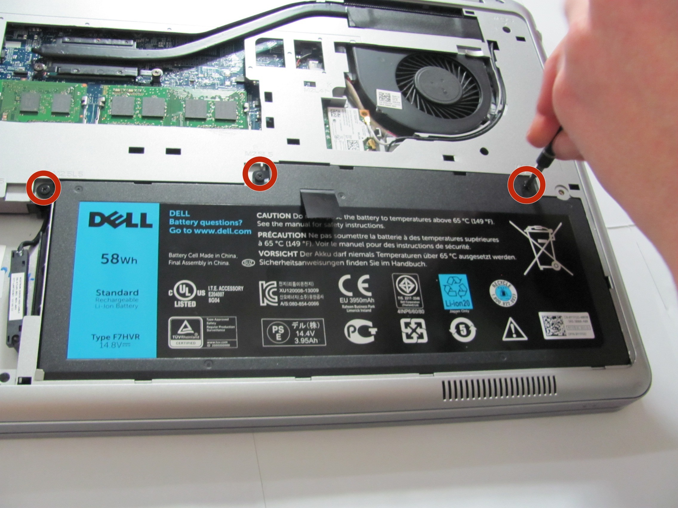 Dell Inspiron 15-7537 Battery Replacement - iFixit Repair Guide