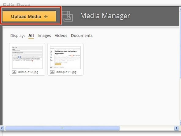 Adding images to an existing question - iFixit