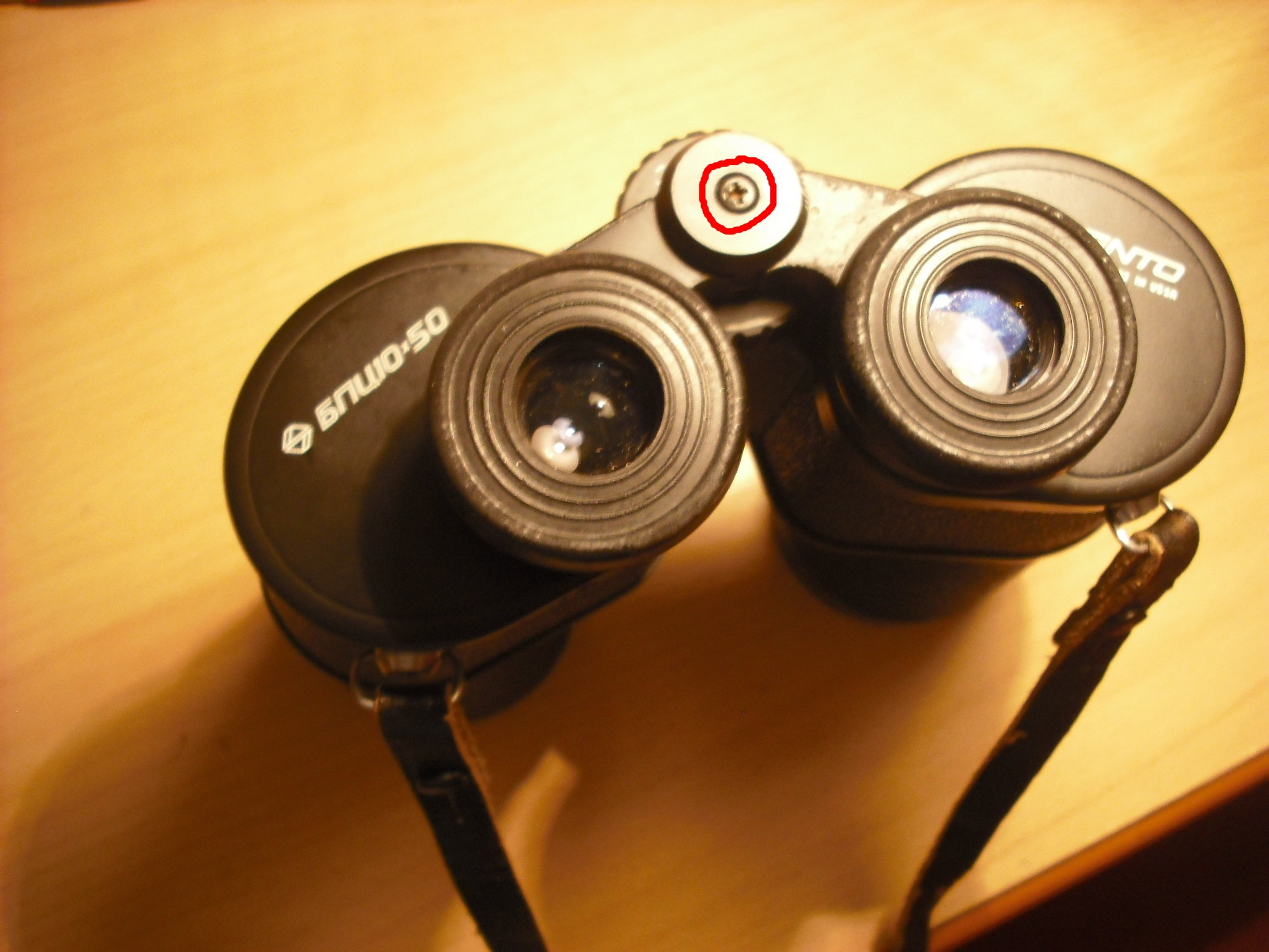 Repairing Tento 10x50 binoculars Image alignment (psuedo-collimation ...
