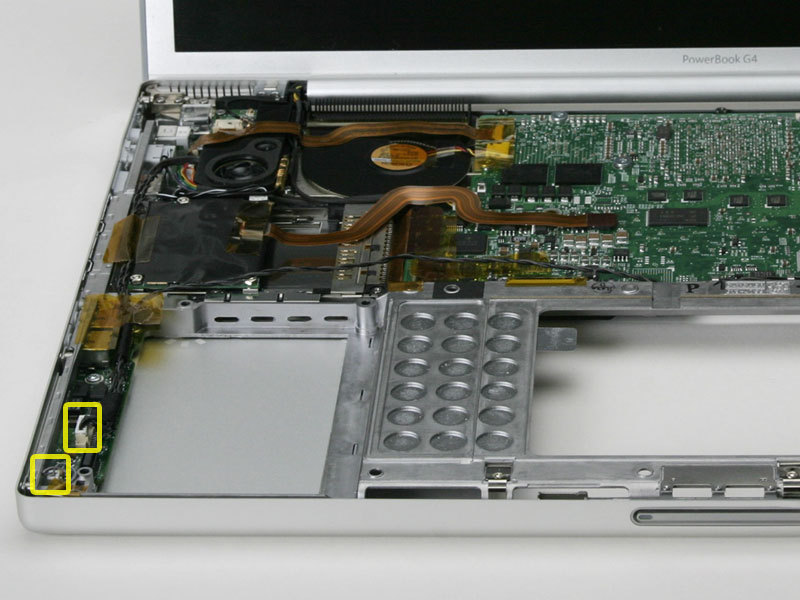 PowerBook G4 Aluminum 17" 1-1.67 GHz Sound Card Replacement - iFixit ...