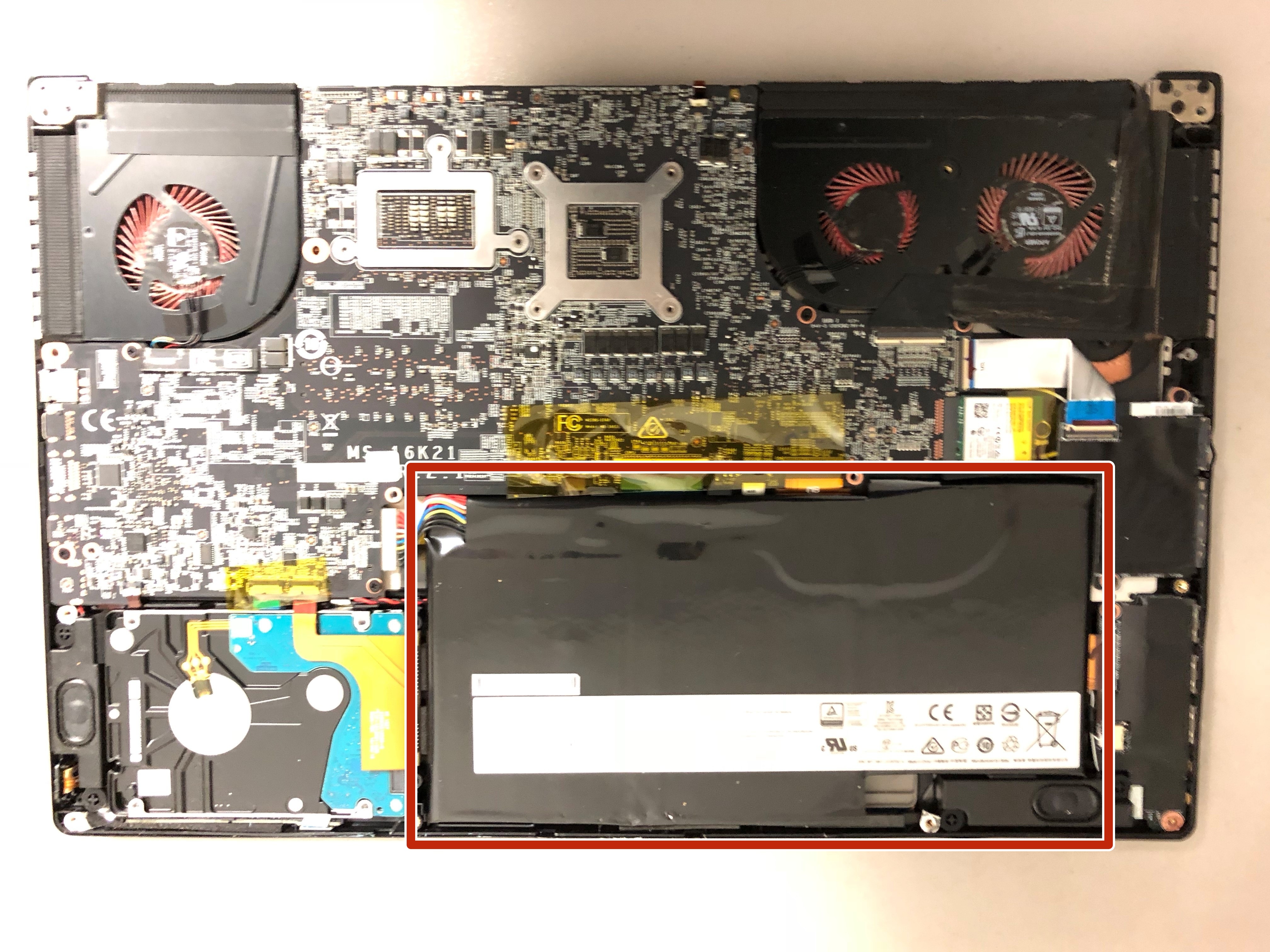 MSI GS63VR 6RF Stealth Pro Battery Replacement - iFixit Repair Guide