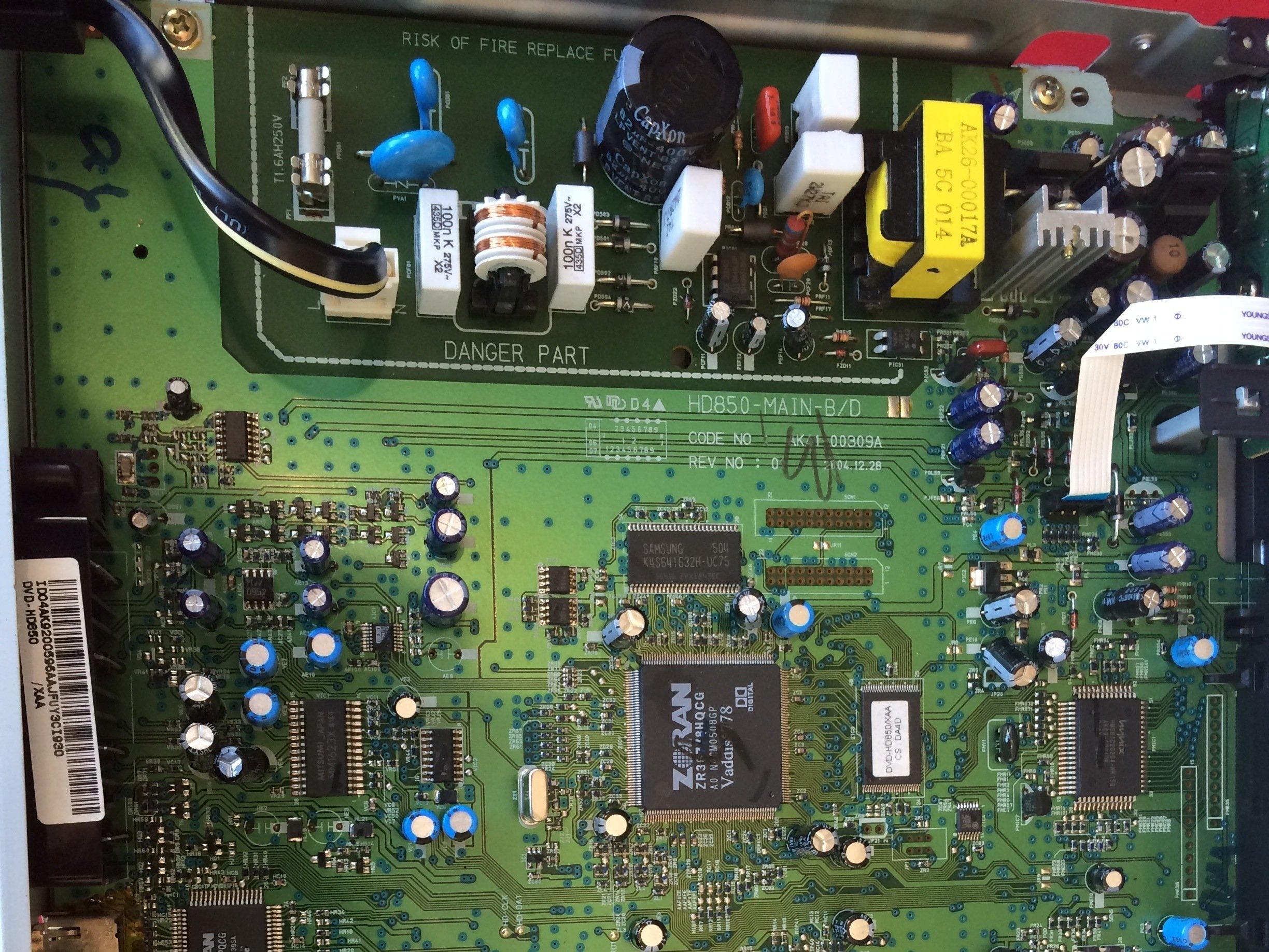 Samsung DVD-HD850 Player Fuse Replacement - iFixit Repair Guide