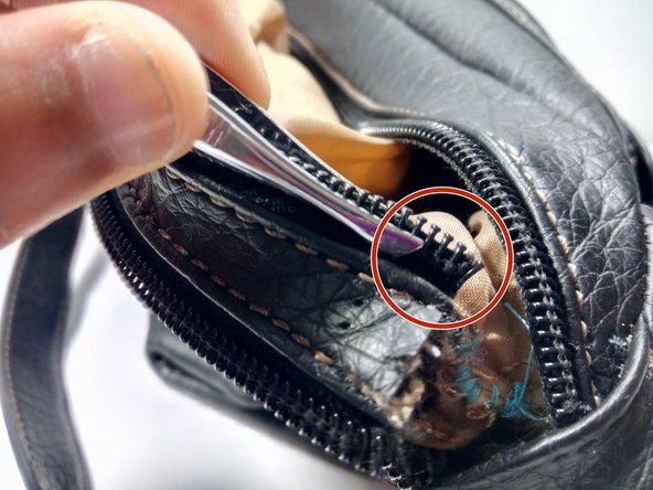 How to Sew a Hole and reattach zippers to a purse - iFixit Repair Guide
