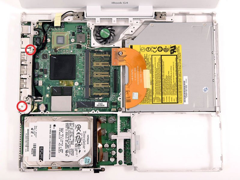 iBook G4 12" 800 MHz-1.2 GHz Logic Board Replacement - iFixit Repair Guide