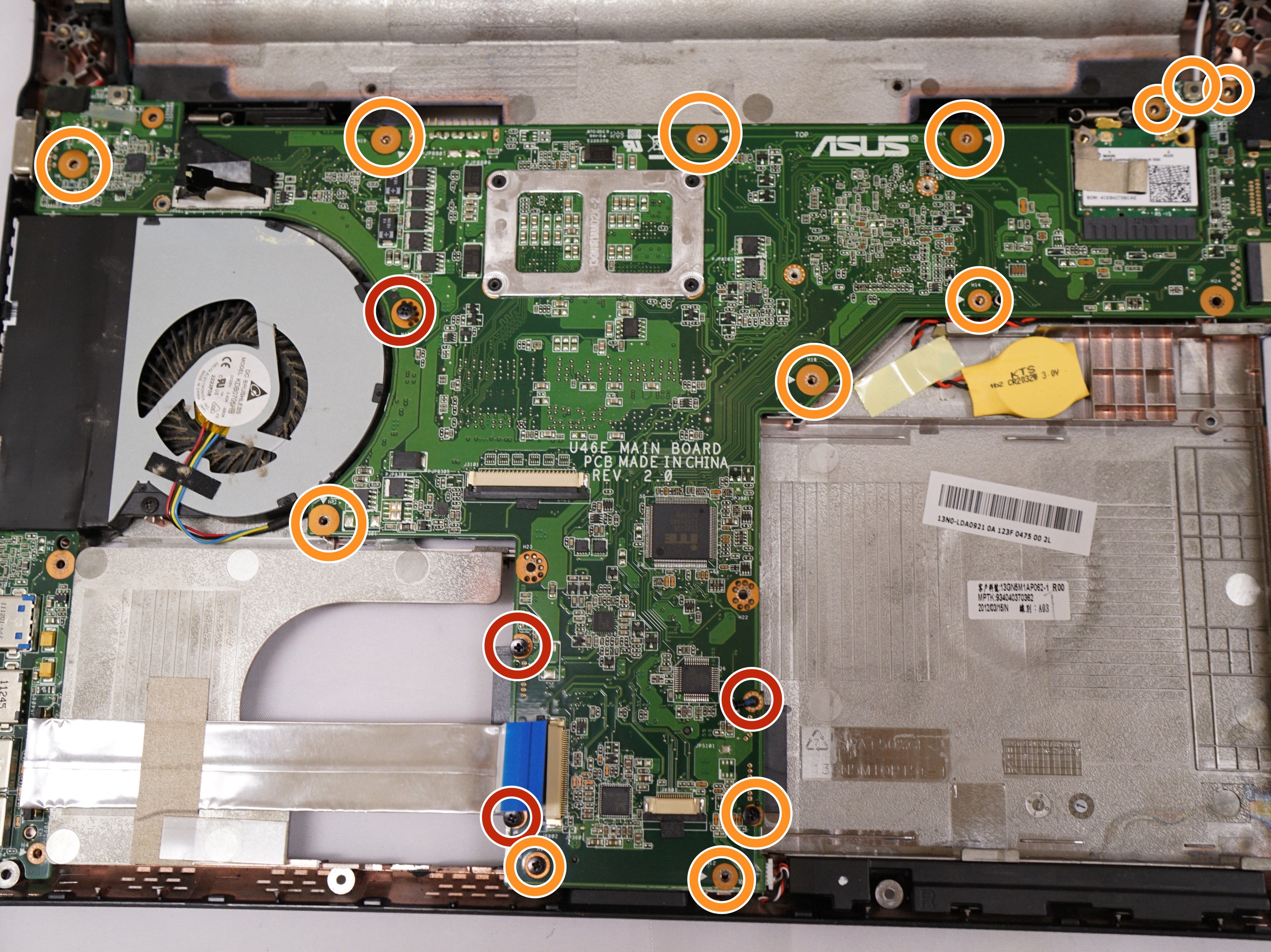 ASUS U46E-RAL7 Motherboard Replacement - iFixit Repair Guide