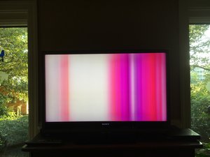 I have wide vertical bands of color across the entire screen - Sony ...