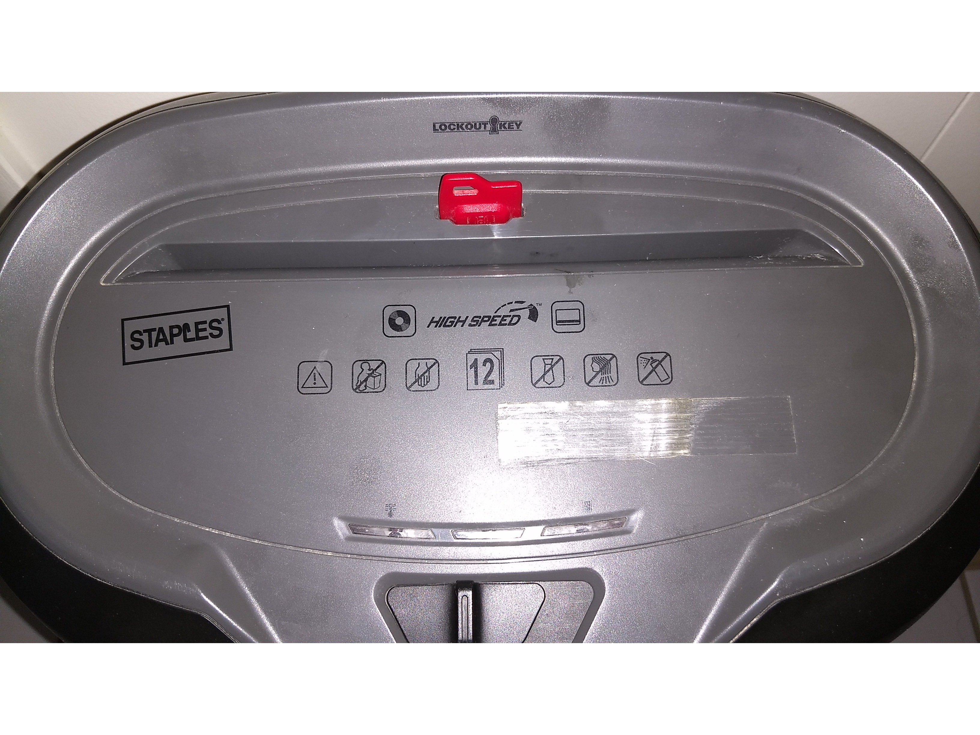 Staples 12 sheet shredder - Auto does not work but reverse does ... Staples 12 sheet shredder - Auto does not work but reverse does ...