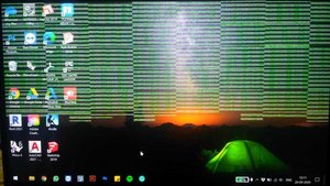 horizontal green white flickering lines in screen - Lenovo Legion Y530 ...