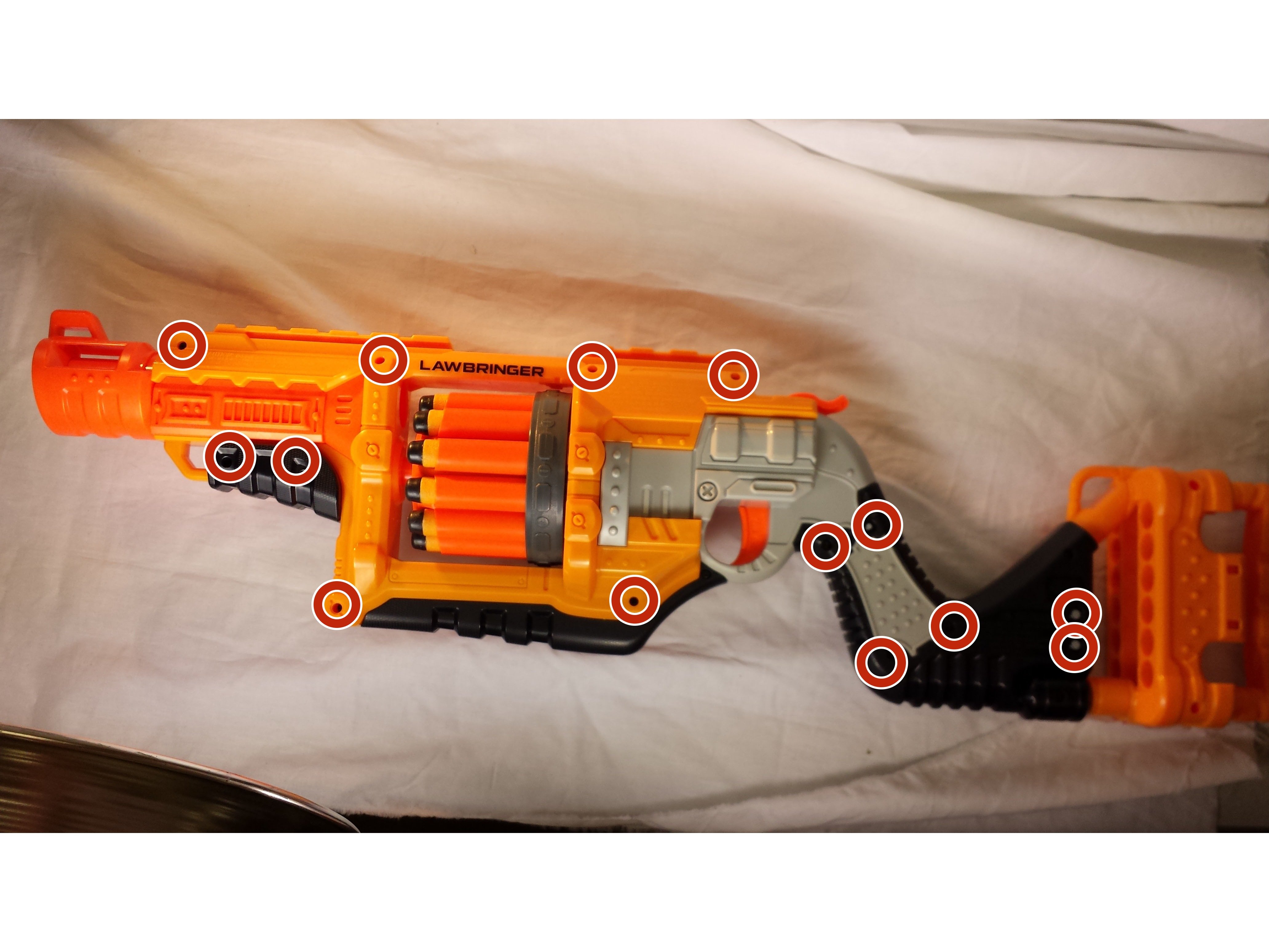 NERF Doomlands 2169 Lawbringer Blaster Catch Spring Replacement ...