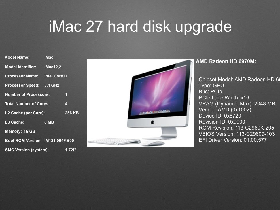 mid 2011 iMac Hard disk Replacement - iFixit Repair Guide