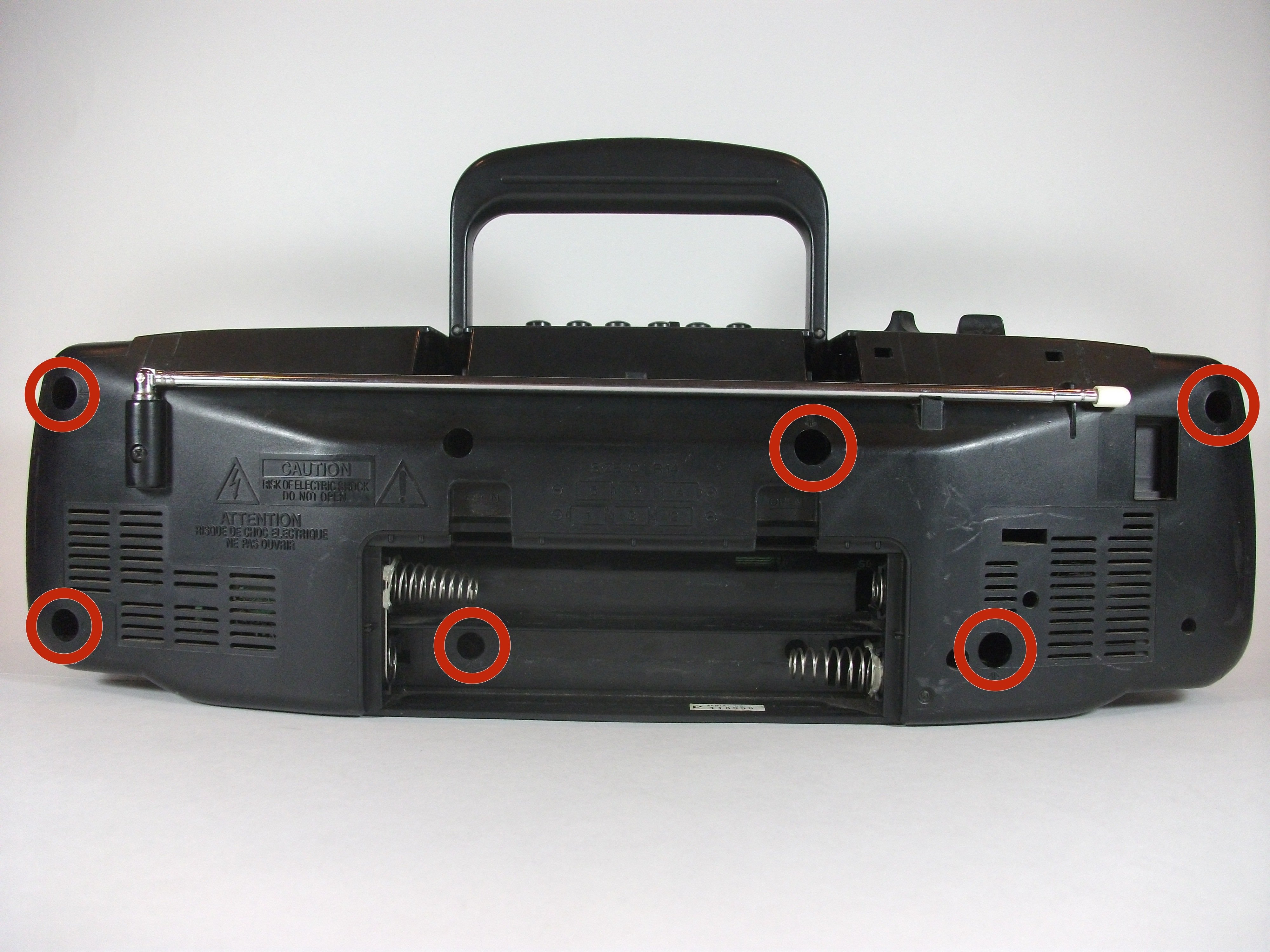 Disassembling Sony CFS-204 Radio Cassette-Corder Outer Casing - iFixit ...