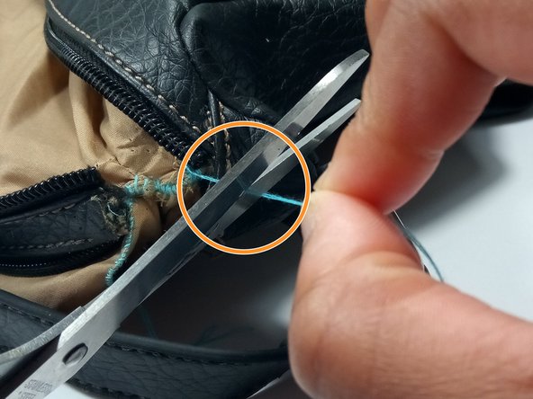 How to Sew a Hole and reattach zippers to a purse - iFixit Repair Guide