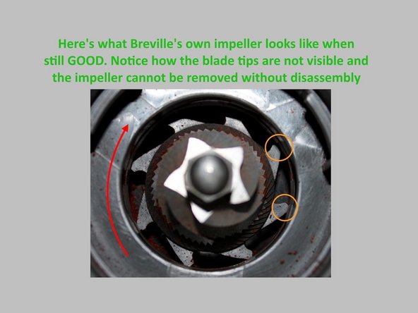 BCG800XL Grinder Jamming due to Worn Impeller - iFixit