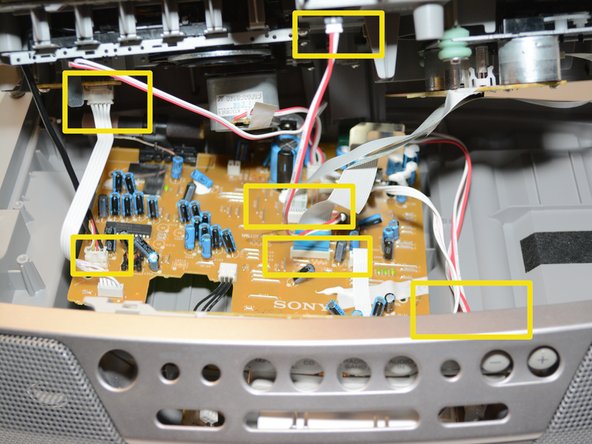 Sony Radio CD player and cassette player CFD-S05 Circuit Board ...