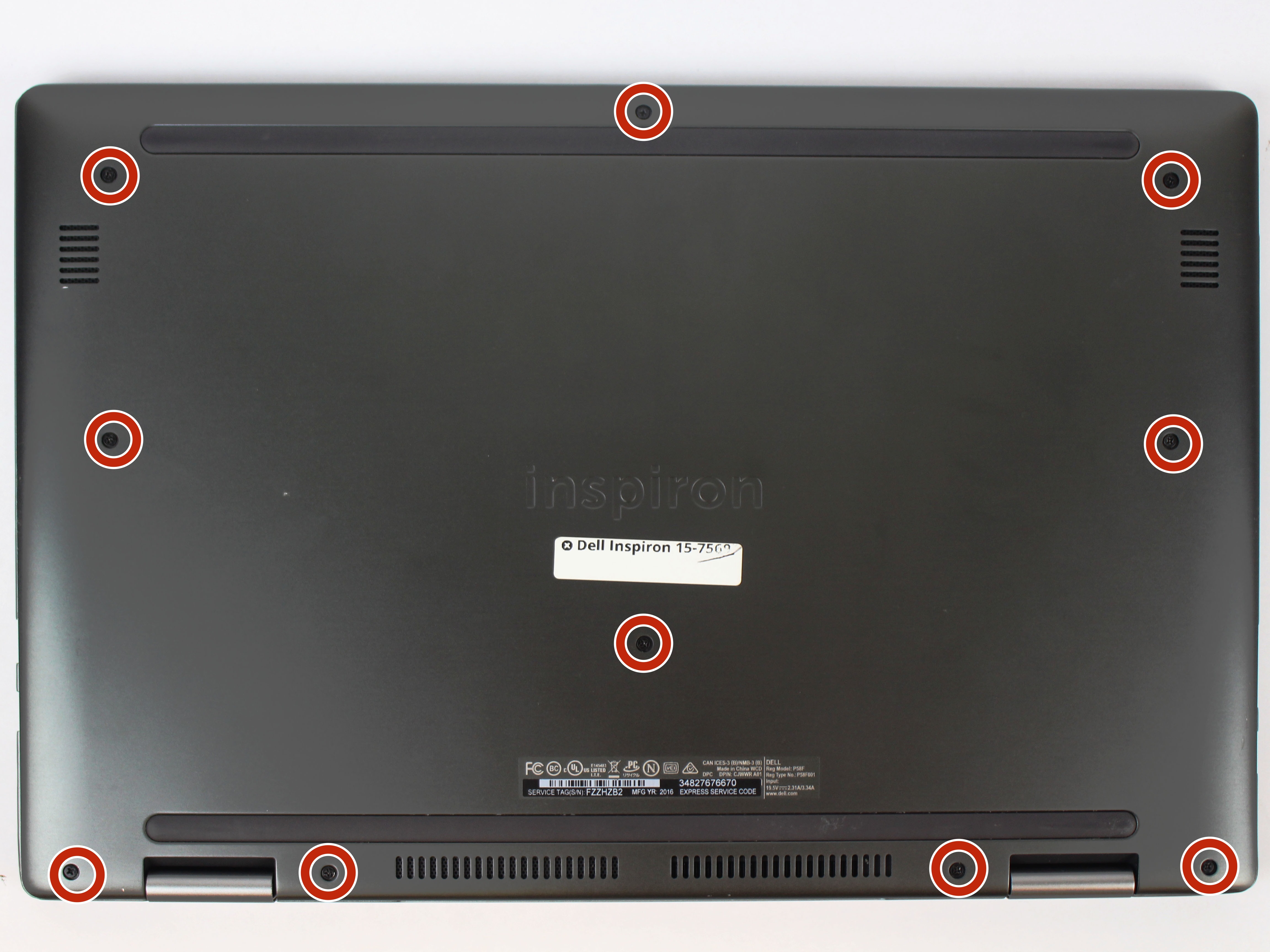 Dell Inspiron 15-7569 Back Cover Replacement - iFixit