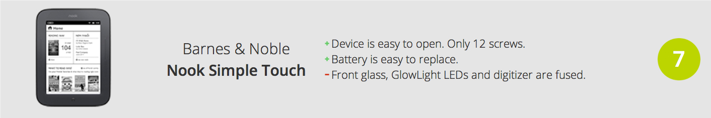 Nook Simple Touch with GlowLight Repair - iFixit