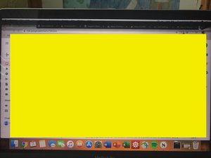 dark horizontal bar across top of screen - MacBook Pro 13" Touch Bar ...