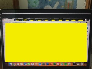 dark horizontal bar across top of screen - MacBook Pro 13" Touch Bar ...