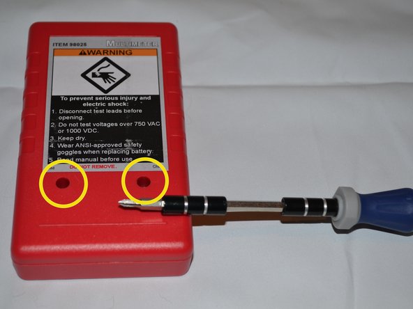 Cen-Tech Seven Function Digital Multimeter Battery Replacement - iFixit ...