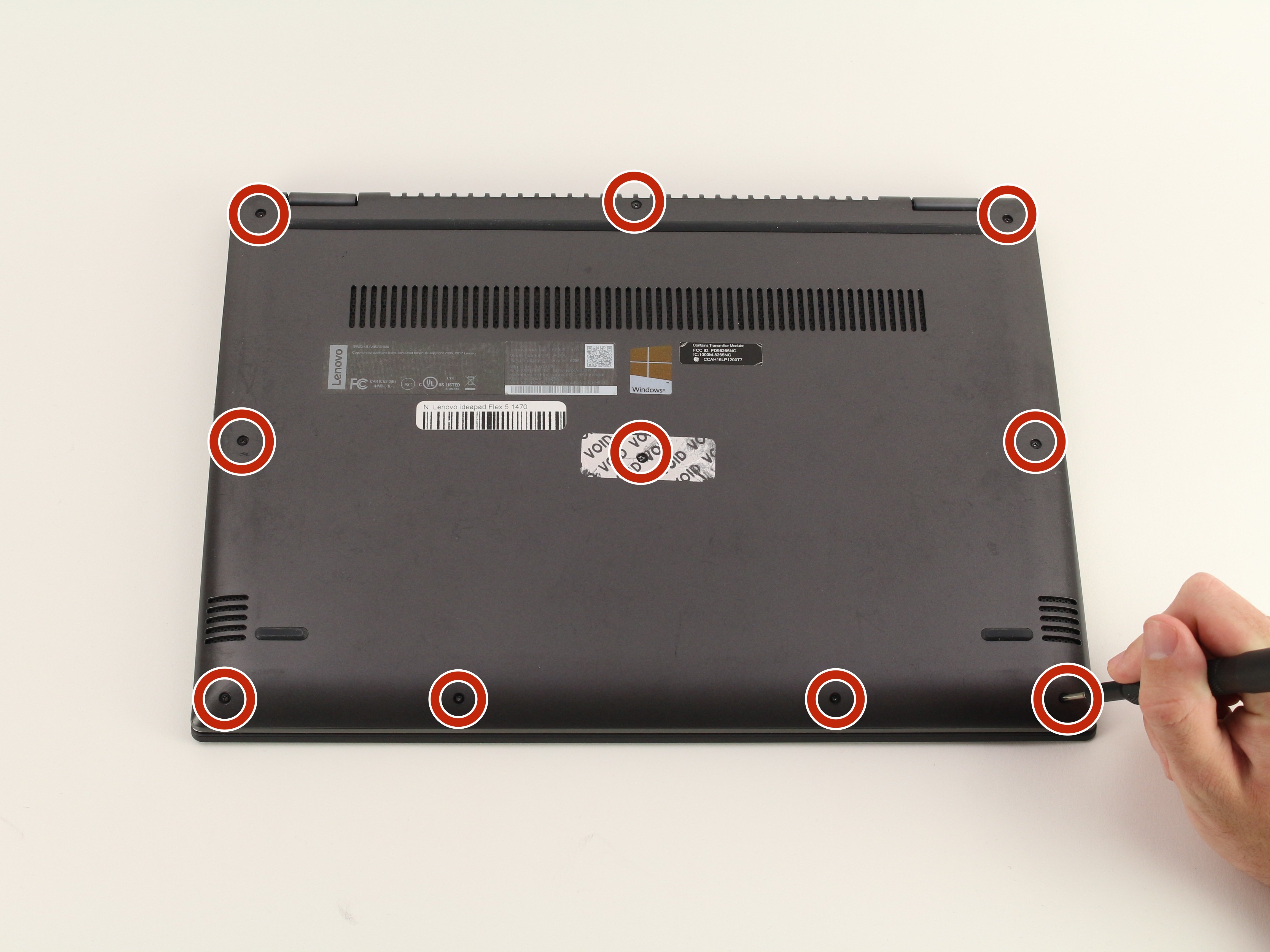 Lenovo IdeaPad Flex 5-1470 Back Panel Replacement - iFixit Repair Guide