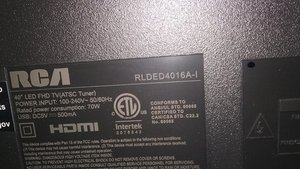My RCA 40" LED TV will not power on. - RCA Television - iFixit