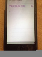 SOLVED: iPhone5 weird black horizontal line on bottom of the screen ...