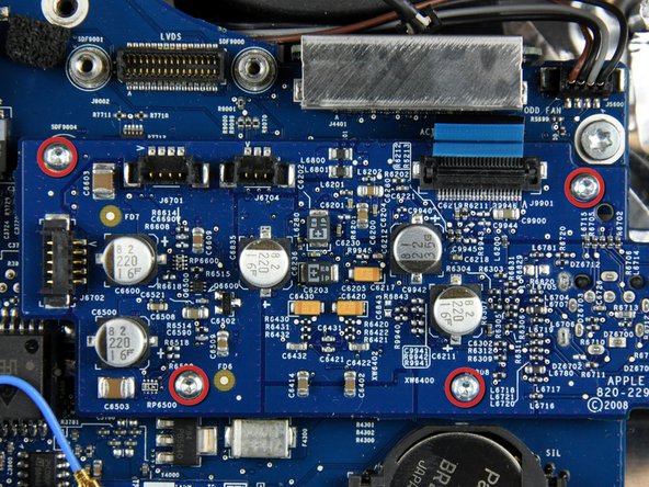 iMac Intel 20" EMC 2133 and 2210 Audio Board Replacement - iFixit ...
