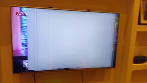 Why my tv screen is showing rainbow colors but sound is fine ...