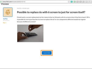 Adding images to an existing question - iFixit