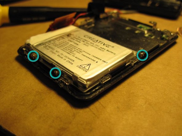 Disassembling Creative ZEN Screen and Battery - iFixit Repair Guide