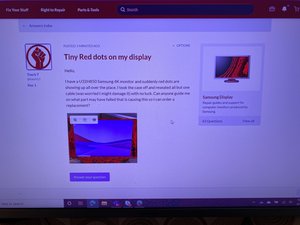 Tiny Red dots on my display - Samsung Display - iFixit